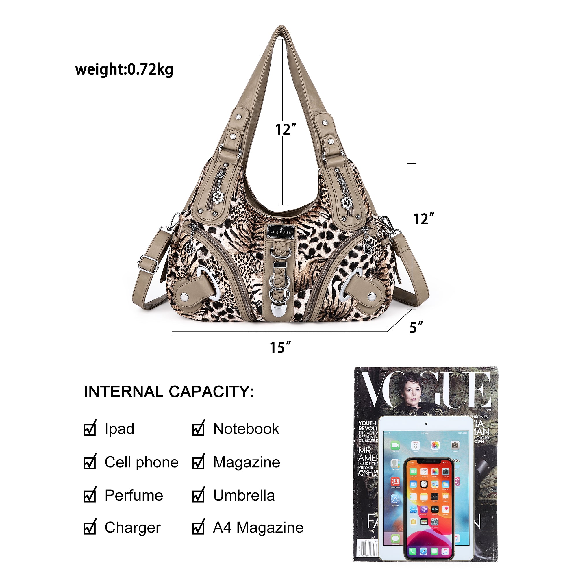 Shop our trendy hobo shoulder handbag purse from Angel Kiss Bag ...