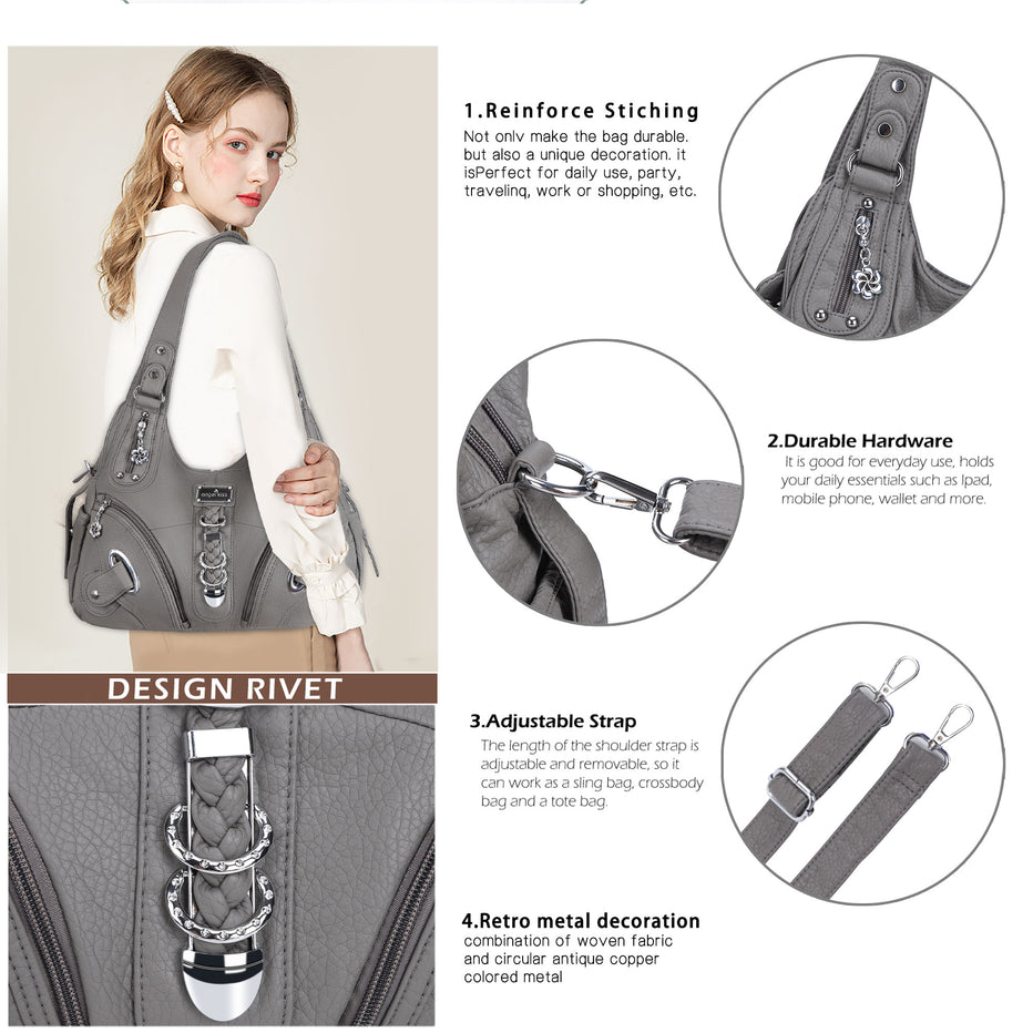 -Hobo Shoulder Handbag Purse - Angel Kiss Bag – Angelkiss Bag